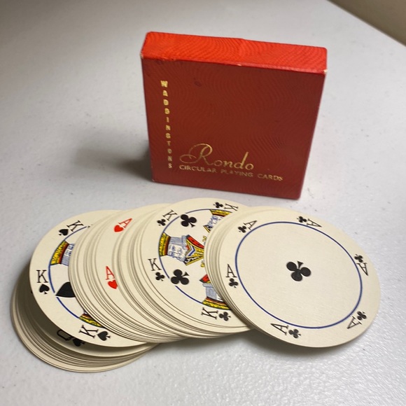 Waddington | Games | Vintage Waddington Rondo Circular Playing Cards ...